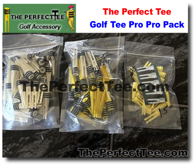 The Perfect Tee - Golf Tee Pro Pack - The Perfect Tee - Plastic Golf Tees